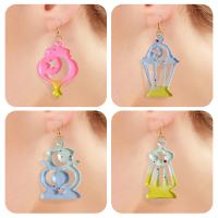China Easter Multiple Pendant Earrings Dropping Rubber Mold DIY Aromatherapy Gypsum Jewelry Hanging Silicone Mold for sale