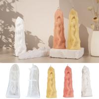 China DIY Fragrant Gypsum Mother Sculpture Portrait Candle Mold Abstract Character Fragrant Candle Ornament Silicone Mold for sale