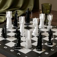 China Cross Border New Product European Three-dimensional Chess Silicone Mold DIY Crystal Drip Resin Ornament Mold for sale
