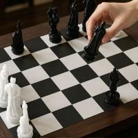 China Cross Border New Product European Three-dimensional Chess Silicone Mold DIY Crystal Drip Resin Ornament Mold for sale
