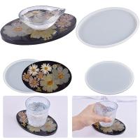 China DIY Crystal Dropper Elliptical Table Grinding Tool, Epoxy Resin Mirror Coaster, Circular Tray, Silicone Mold for sale