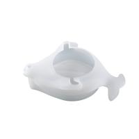 China Crystal Resin DIY Soap Box Mold 3D Dolphin Soap Dish Storage Silicone Mold for sale