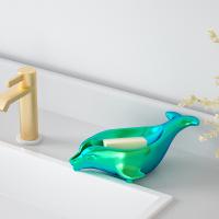 China Crystal Resin DIY Soap Box Mold 3D Dolphin Soap Dish Storage Silicone Mold for sale