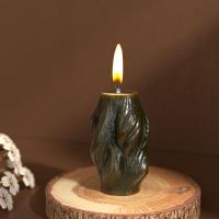 China DIY Geometric Rotating Thread Candle Silicone Mold Irregular Column Aromatherapy Candle Gypsum Mold for sale