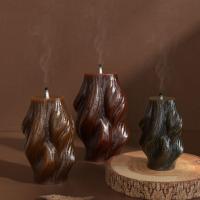 China DIY Geometric Rotating Thread Candle Silicone Mold Irregular Column Aromatherapy Candle Gypsum Mold for sale