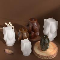 China DIY Geometric Rotating Thread Candle Silicone Mold Irregular Column Aromatherapy Candle Gypsum Mold for sale