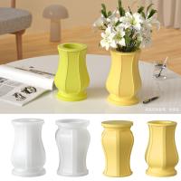 China Ins Style Roman Vertical Pattern Vase Silicone Mold DIY Aromatherapy Gypsum Cement Decorative Vase Flower Utensils Dropping Mold for sale
