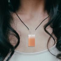 China DIY Crystal Dropper Heart-shaped Rectangular Pendant Hanging Mold With Hole Heart Necklace Rectangular Earring Silicone Mold for sale
