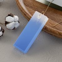China DIY Crystal Dropper Heart-shaped Rectangular Pendant Hanging Mold With Hole Heart Necklace Rectangular Earring Silicone Mold for sale