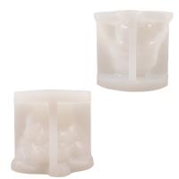 China DIY Parent Child Cat Home Gypsum Silicone Mold Three Dimensional Cat Aromatherapy Candle Mold for sale