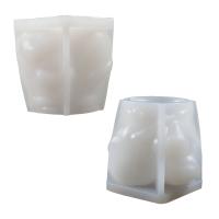 China Rose Love Aromatherapy Candle Silicone Mold 3D Valentine's Day Heart DIY Gypsum Dropping Pendant Mold for sale