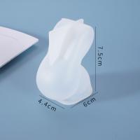 China DIY Crystal Resin Mold For 3D Cute Rabbit Plush Toy Jade Rabbit Long-eared Rabbit Silicone Mold for sale