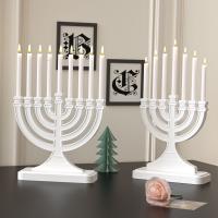 China Hanukkah Candlestick Silicone Mold European Hanukkah Lamp Stand Aromatherapy Candlestick Gypsum Mold for sale