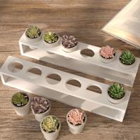 China DIY Aromatherapy Gypsum Resin Mold Simple Assembly Six Grid Cup Storage Display Rack Silicone Mold for sale