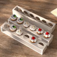 China DIY Aromatherapy Gypsum Resin Mold Simple Assembly Six Grid Cup Storage Display Rack Silicone Mold for sale