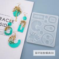 China DIY Drip Glue Mold Earring Pendant Homemade Jewelry Earnail Pendant Decorative Silicone Mold Wholesale for sale