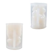 China Cross Border Skull Ghost Holding Crow Wizard Candle Silicone Mold DIY Halloween Gypsum Mold for sale