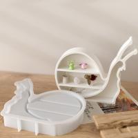 China Minimalist Style Aromatherapy Gypsum Snail Storage Rack DIY Doll Accessory Storage Rack Swing Table Silicone Mold for sale