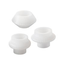 China DIY Resin Stripe Lantern Geometric Storage Jar Candle Holder Aromatherapy Gypsum Candle Cup Silicone Mold for sale