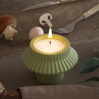 China DIY Resin Stripe Lantern Geometric Storage Jar Candle Holder Aromatherapy Gypsum Candle Cup Silicone Mold for sale