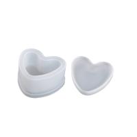 China DIY Crystal Dropper Resin Mold Hexagonal Heart-shaped Storage Box Silicone Mold Wholesale for sale