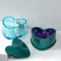 China DIY Crystal Dropper Resin Mold Hexagonal Heart-shaped Storage Box Silicone Mold Wholesale for sale
