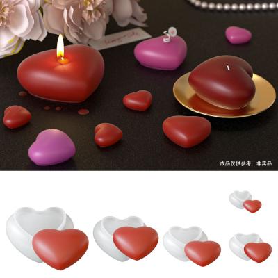 China DIY Drip Glue Love Small, Medium, Mini Mirror Candle Handheld Gift Gypsum Ornament Silicone Mold for sale