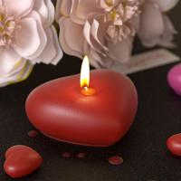 China DIY Drip Glue Love Small, Medium, Mini Mirror Candle Handheld Gift Gypsum Ornament Silicone Mold for sale