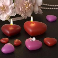 China DIY Drip Glue Love Small, Medium, Mini Mirror Candle Handheld Gift Gypsum Ornament Silicone Mold for sale