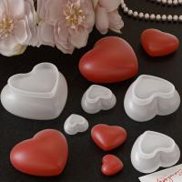 China DIY Drip Glue Love Small, Medium, Mini Mirror Candle Handheld Gift Gypsum Ornament Silicone Mold for sale