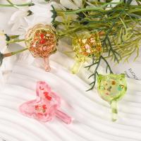 China DIY Crystal Dropping Gel Butterfly Bear Leaf Fan Drifting Sand Pendant Keychain Pendant Silicone Mold for sale