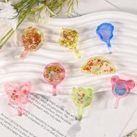 China DIY Crystal Dropping Gel Butterfly Bear Leaf Fan Drifting Sand Pendant Keychain Pendant Silicone Mold for sale