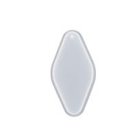 China Crystal Dropper DIY Single Diamond Pendant Mold Diamond Keychain DIY Fragrant Gypsum Hanging Silicone Mold for sale