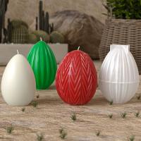 China Easter Egg Scented Candle Silicone Mold DIY Gypsum Scented Stone Oval Egg Shaped Candle Mold for sale