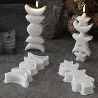 China New Candle Ornament Silicone Mold DIY Aromatherapy Candle Companion Gift Sun Moon Star Moon Ornament Mold for sale