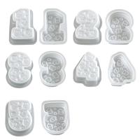 China Strawberry Digital Mirror Table Silicone Mold DIY Aromatherapy Gypsum Digital Gift Candle Mold for sale