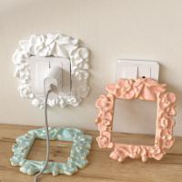China European Style Flower Wreath Switch Panel Decorative Mold DIY Wall Mural Hand-painted Painting Frame Silicone Mold for sale