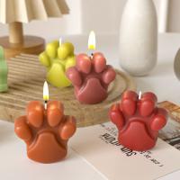 China Liulian Dog Claw Aromatherapy Candle Silicone Mold DIY Cake Cheese Chocolate Flip Sugar Mold for sale