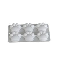 China Liulian Dog Claw Aromatherapy Candle Silicone Mold DIY Cake Cheese Chocolate Flip Sugar Mold for sale