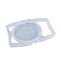 China DIY Crystal Dropping Mold Creative Elliptical Makeup Mirror Acrylic Lens Silicone Mold Wholesale for sale