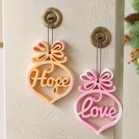 China Fragrance Stone Aromatherapy Christmas Festival Listing Silicone Mold DIY Noel Hope Love Gypsum Mold for sale