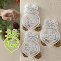 China Fragrance Stone Aromatherapy Christmas Festival Listing Silicone Mold DIY Noel Hope Love Gypsum Mold for sale