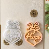 China Fragrance Stone Aromatherapy Christmas Festival Listing Silicone Mold DIY Noel Hope Love Gypsum Mold for sale