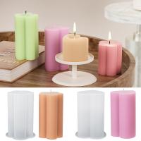 China Crystal Drip Glue Love Lace Column Silicone Grinding Tool DIY Gypsum Candle Table Silicone Mold for sale