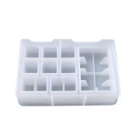 China DIY Crystal Dropper Makeup Brush Storage Box Mold, Lipstick Multi-purpose Storage Box, Gypsum Silicone Mold for sale