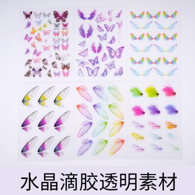 China DIY Crystal Dropper Material Transparent Homemade Butterfly Wing Crystal Dropper Filling Material Wholesale for sale