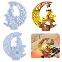 China DIY Crystal Dropping Glue Mold Funny Series Witch Exhibition Board Platform Decoration Silicone Mold Wholesale for sale