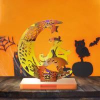 China DIY Crystal Dropping Glue Mold Funny Series Witch Exhibition Board Platform Decoration Silicone Mold Wholesale for sale