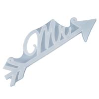 China DIY Crystal Resin Drip Mold For English Signboards, Gentleman/lady Nameplates, Door Signs, And Instruction Silicone Molds for sale
