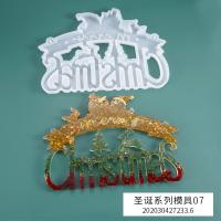 China DIY Crystal Dropping Mold Christmas Series Listing Santa Claus Snowman Theme Silicone Mold for sale